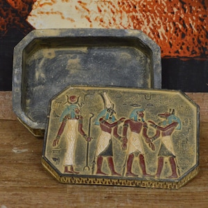 Egyptian Art Box Made of Ancient Natural Stone Made in Egypt - Etsy