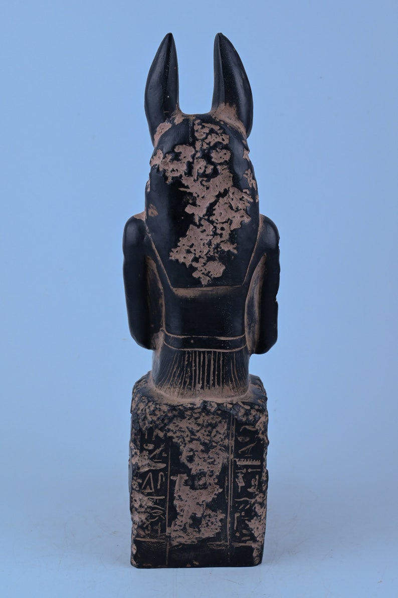 Unique Seated Anubis Holding a Mummy Form With a Hapi son of - Etsy