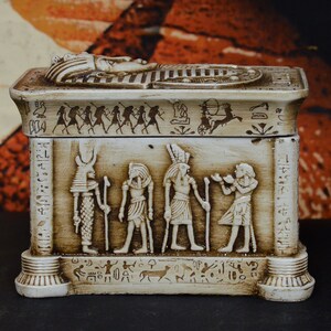 Egyptian Box of King Tutankhamun Decorated With Pharaonic Inscriptions ...