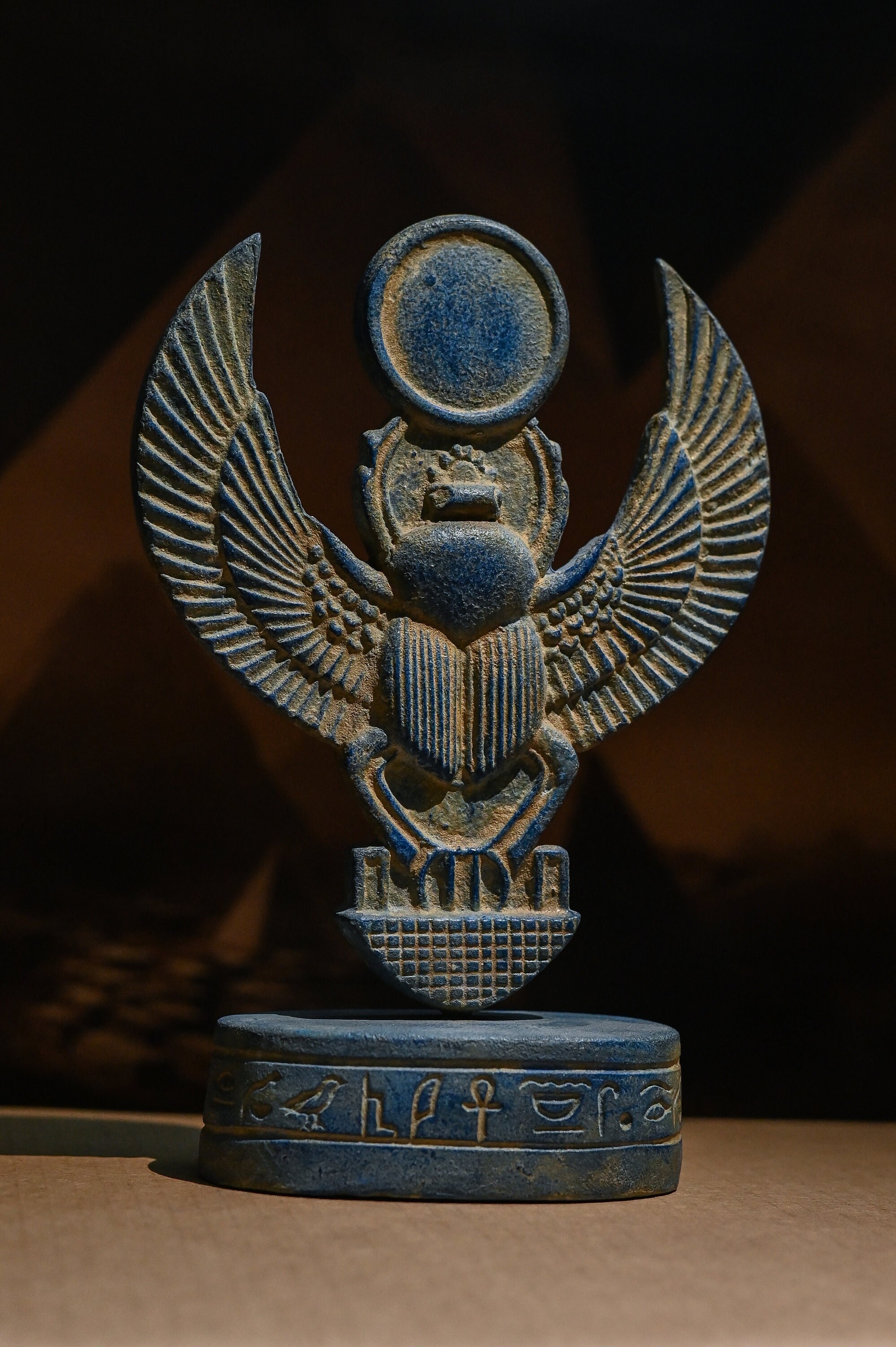 EGYPTIAN Statue of Winged SCARAB BEETLE Khepri Heavy Stone - Etsy