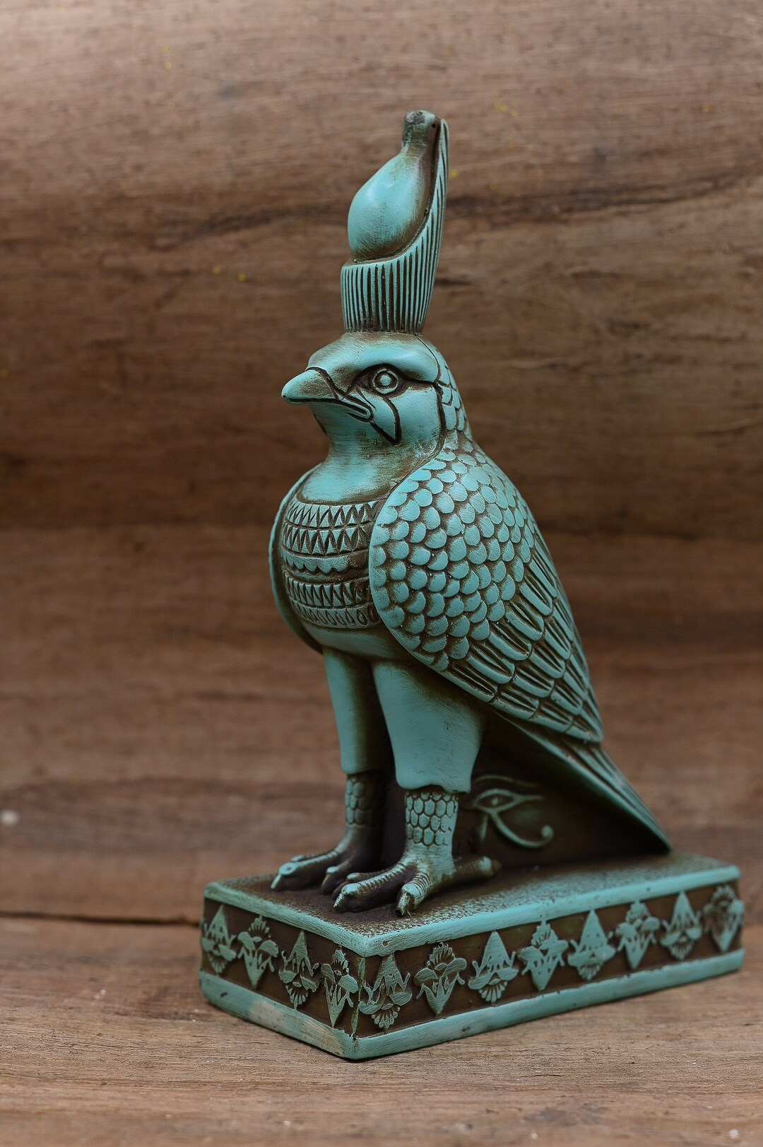 Rare Ancient Egyptian Statue of God of Protection Horus With Egyptian ...