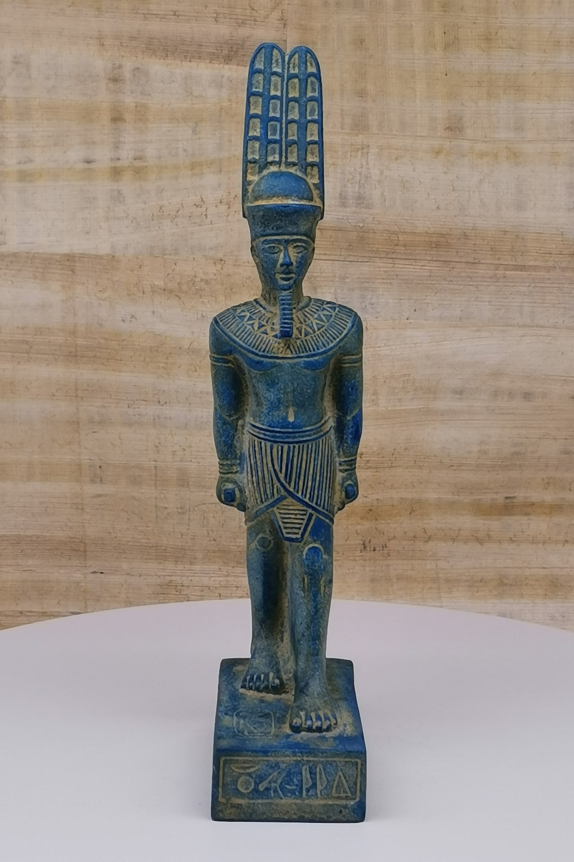 Egyptian Statue of God Amun Ra God of the Sun Wind and | Etsy