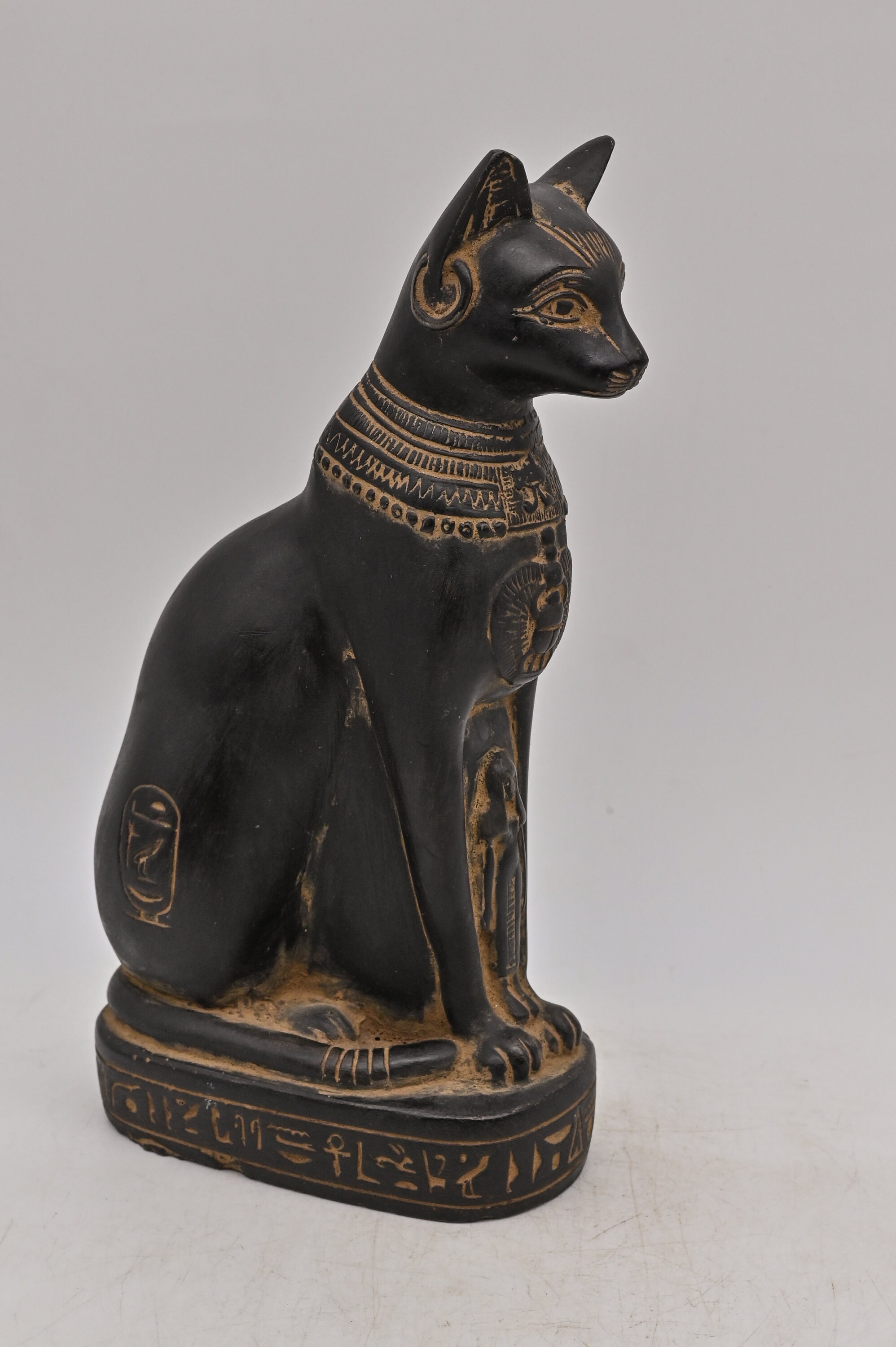 Egyptian Goddess Bastet Cat Statue Stone Made in Egypt - Etsy