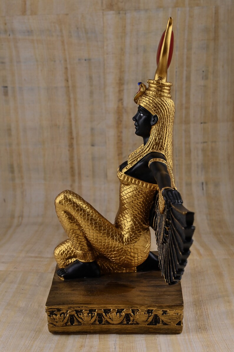Egyptian Statue of Goddess Isis Open Wings Large Made in Egypt - Etsy