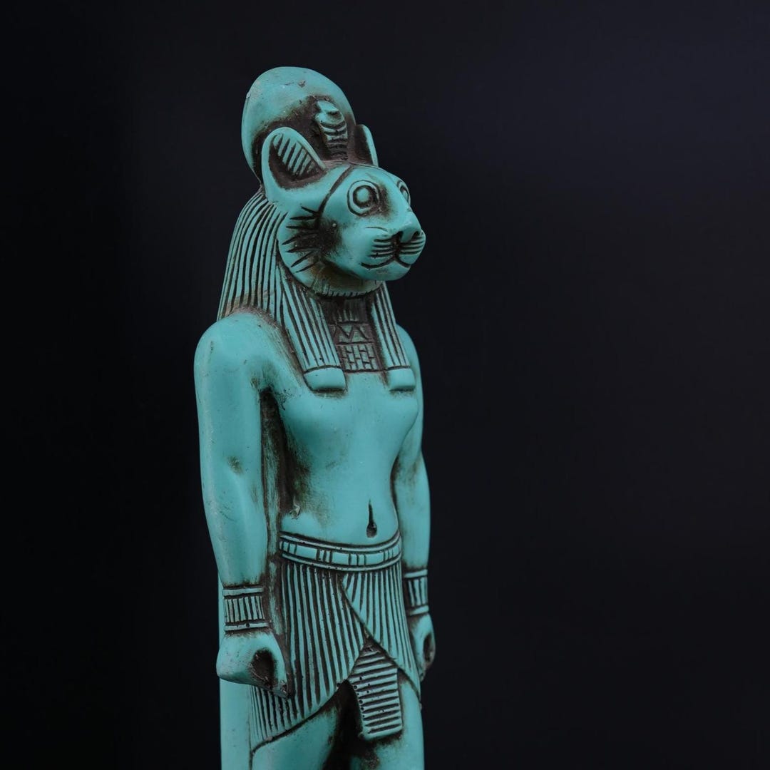 Statue of Egyptian God Maahes , God of War - Stone Made in Egypt - Etsy