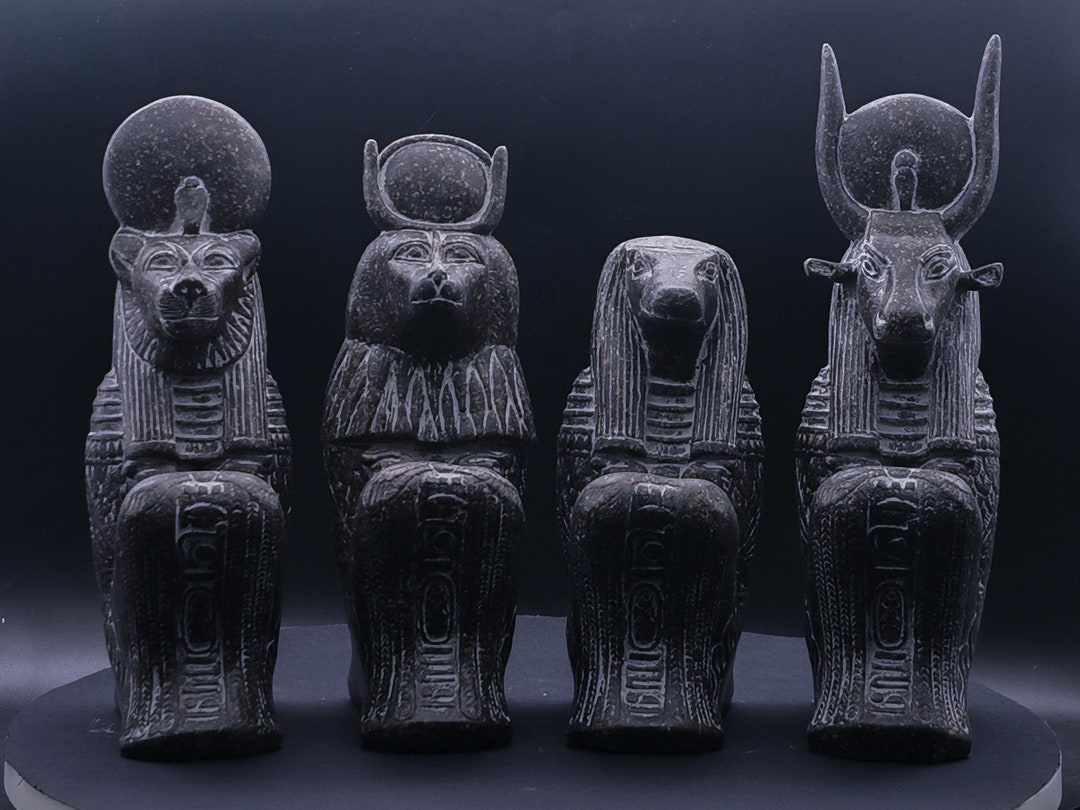 Egyptian God Statues: Sekhmet, Hapi, Hathor, Sobek - Granite Stone ...