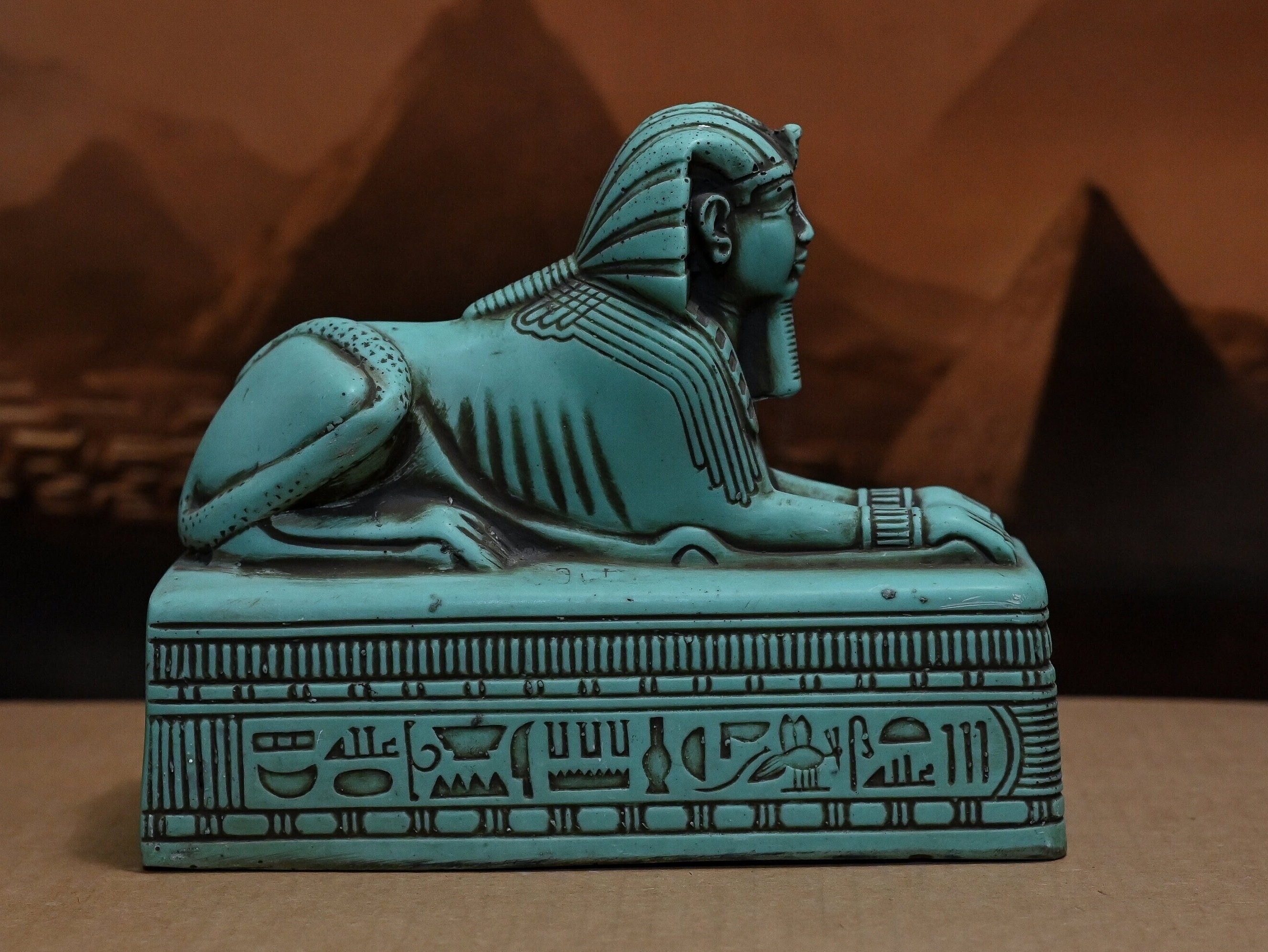 Unique Handmade Egyptian Statue of Sphinx Large Heavy Stone Made in ...