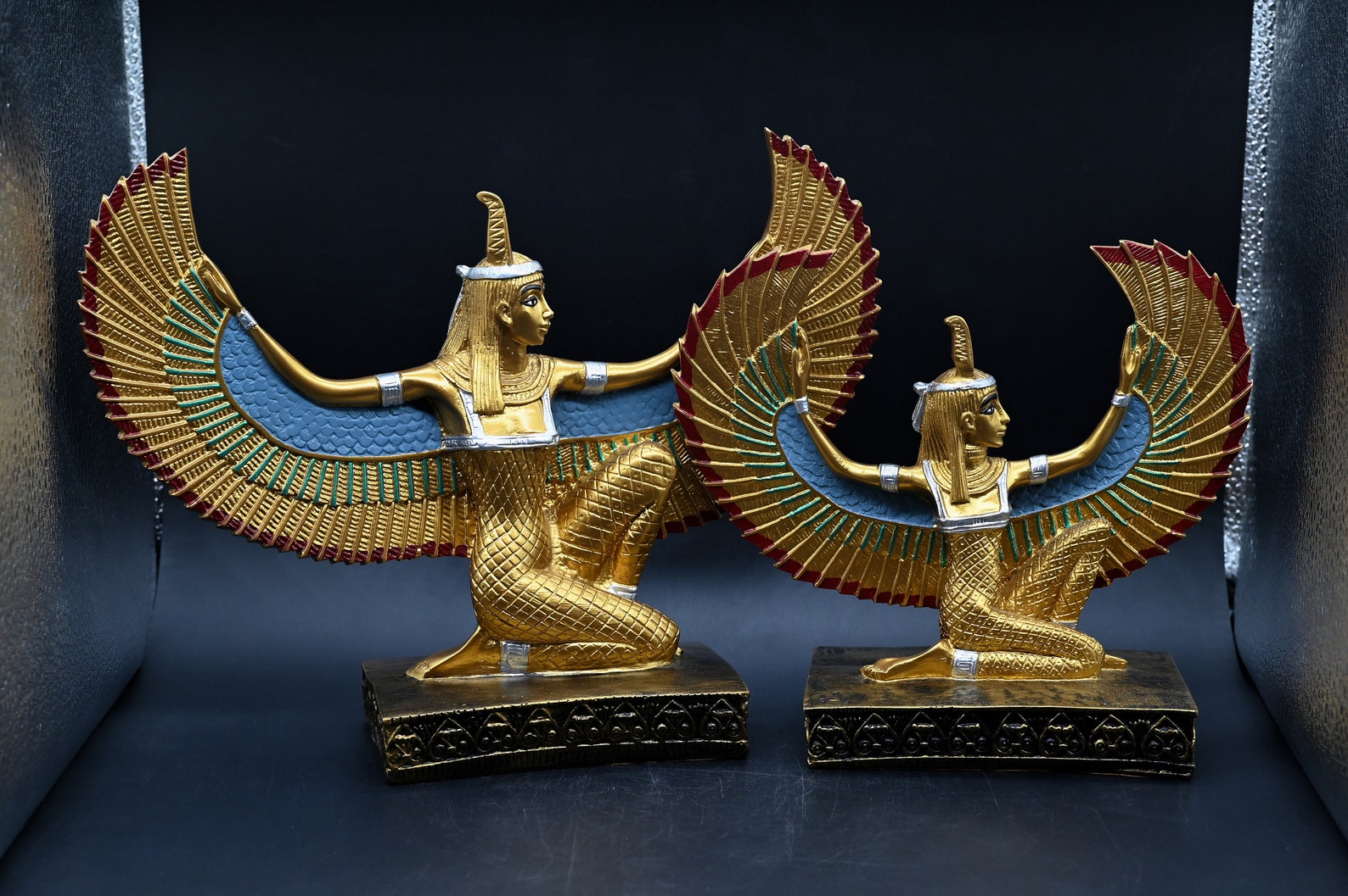 Egyptian Statue of Goddess Maat Goddess of Justice Open Wings - Etsy