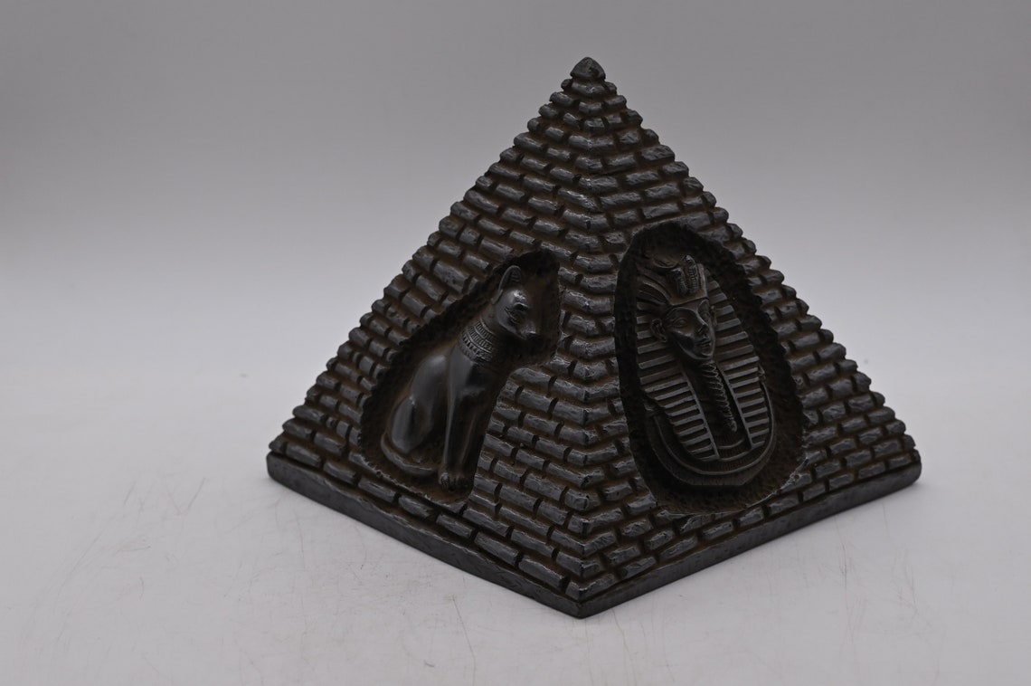 Pyramids Egyptian Art Pharaonic Inscriptions Black Made in Egypt - Etsy