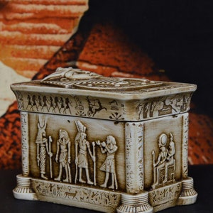 Egyptian Box of King Tutankhamun Decorated With Pharaonic Inscriptions ...