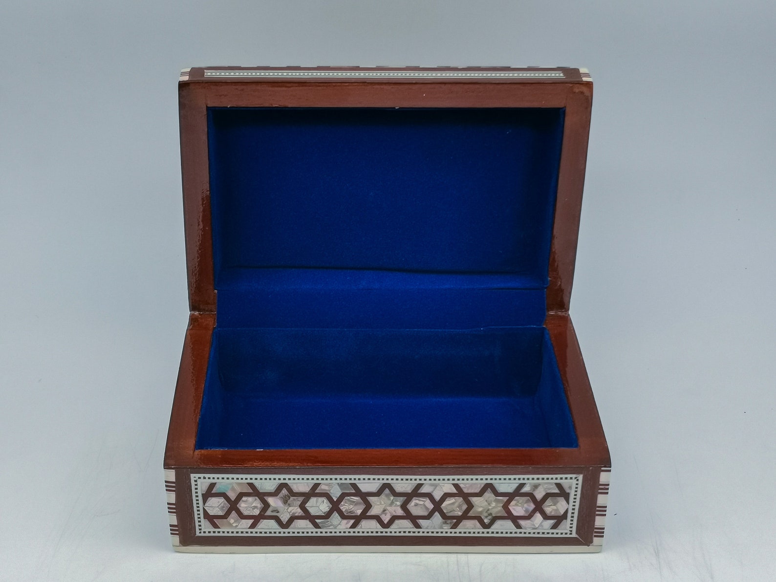 Unique Egyptian Art Seashell Box Handmade Wood Natural - Etsy