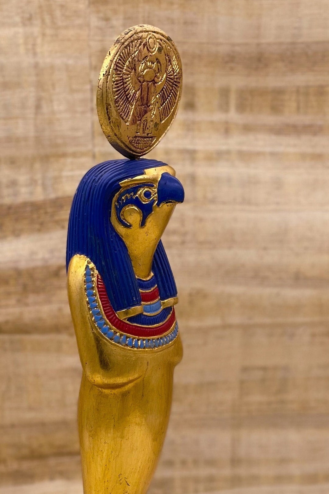 Egyptian Statue of Qebehsenuef son of Horus Gold Leaf Made in Egypt - Etsy