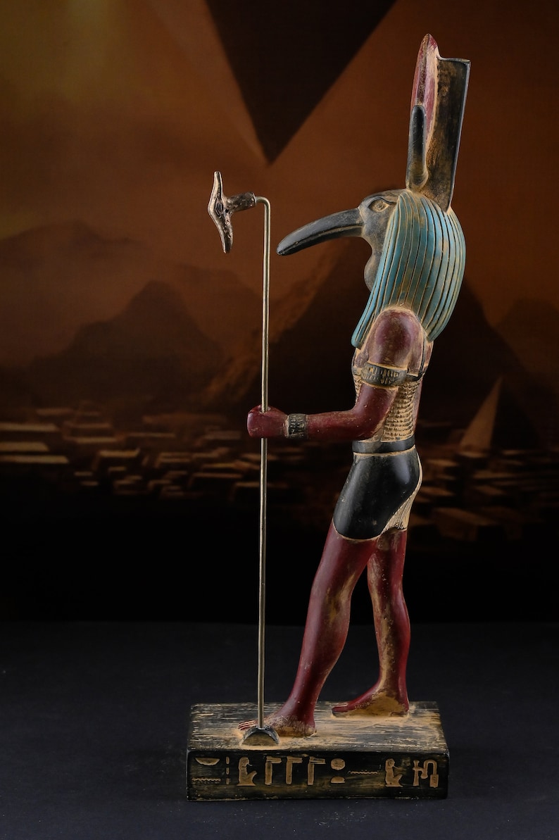 Egyptian Thoth Statue: God of Wisdom, Antique Finish - Etsy