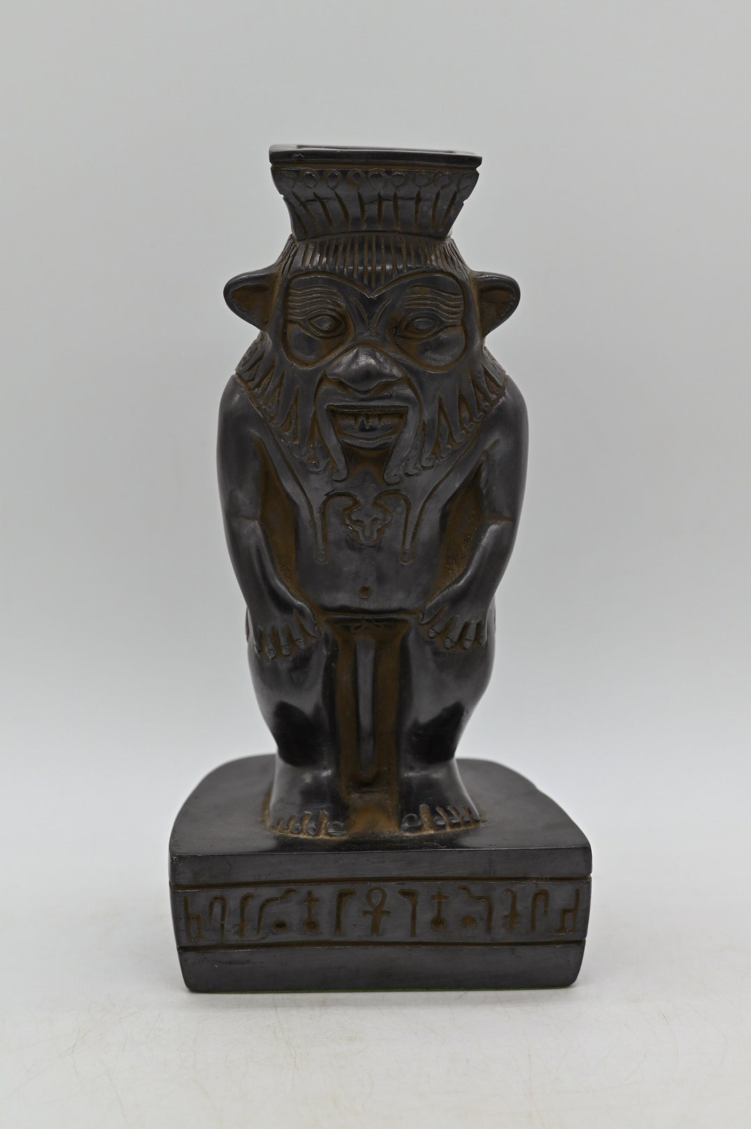 Egyptian Statue of God Bes the Dwarf, Protector of Households, and in ...