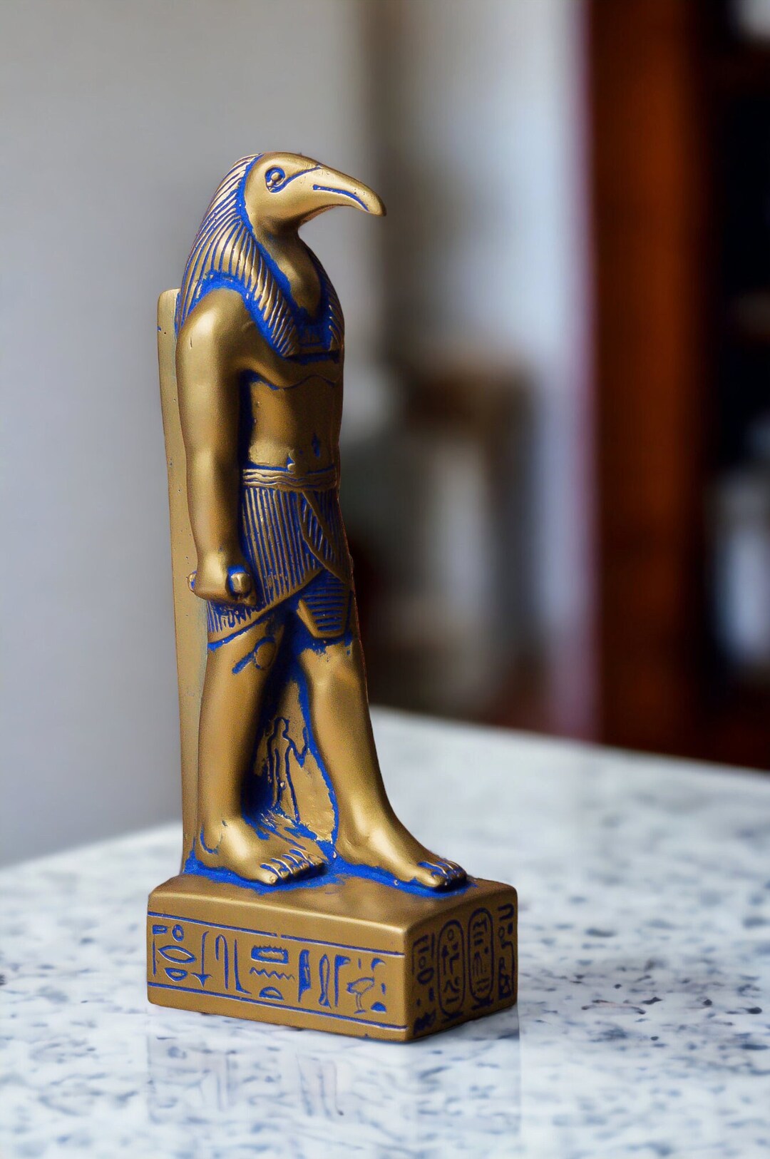 Estatua egipcia de Thoth, antiguo dios egipcio de la piedra de la ...