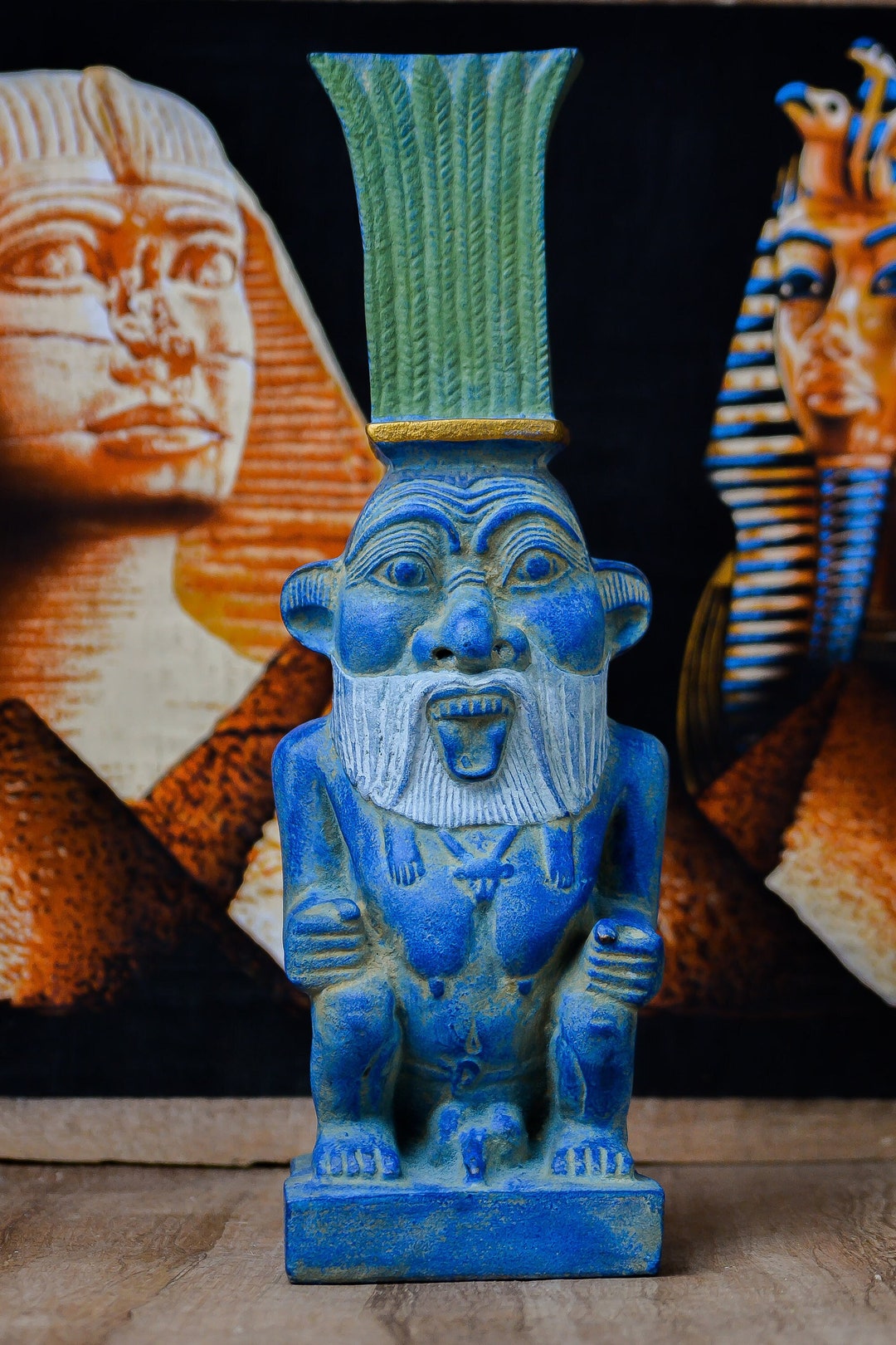 Bes great Statue of God Bes, God Protector of Households, in Particular ...