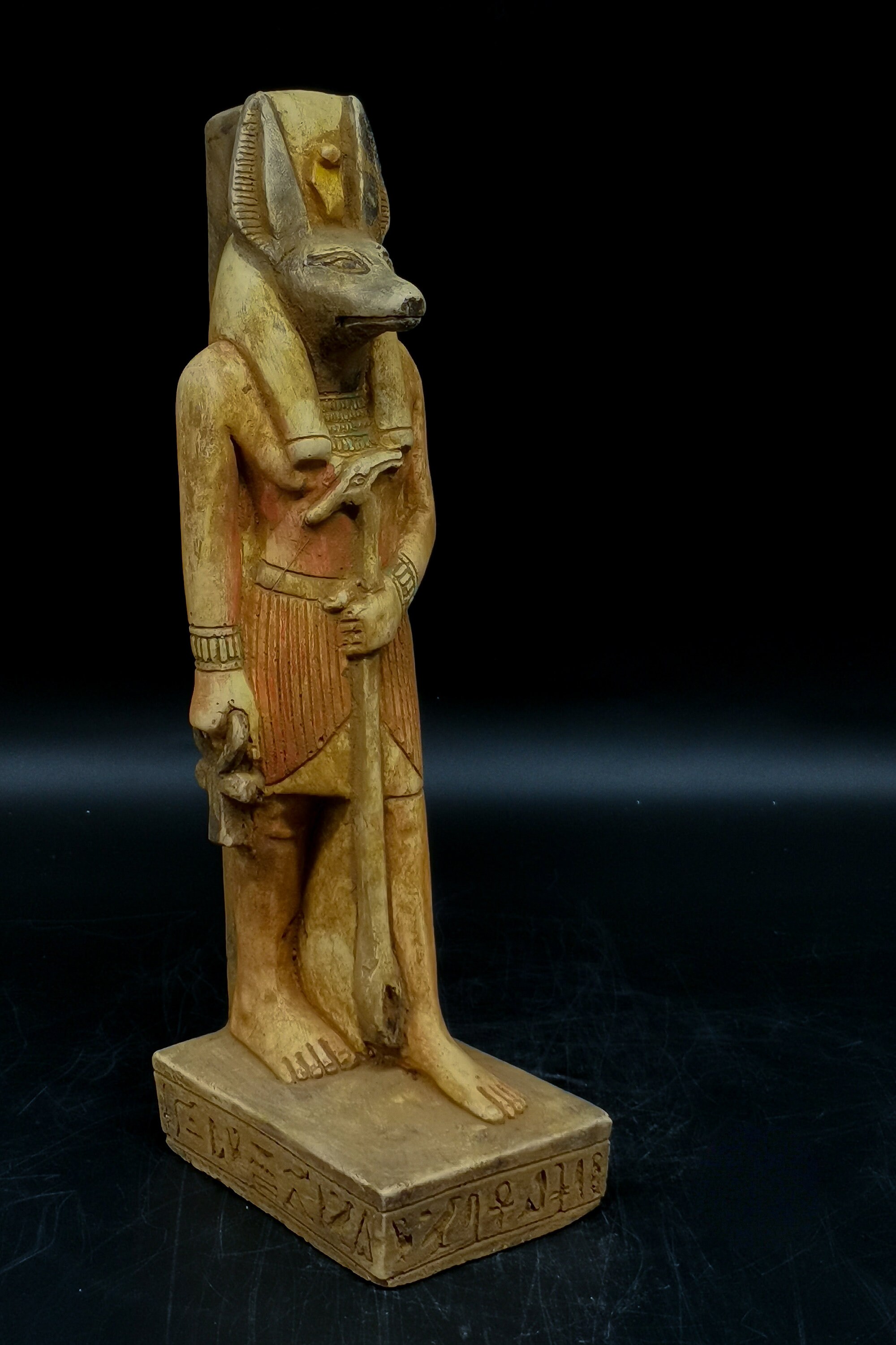 Egyptian statue of God Anubis standing stone made in egypt | Etsy