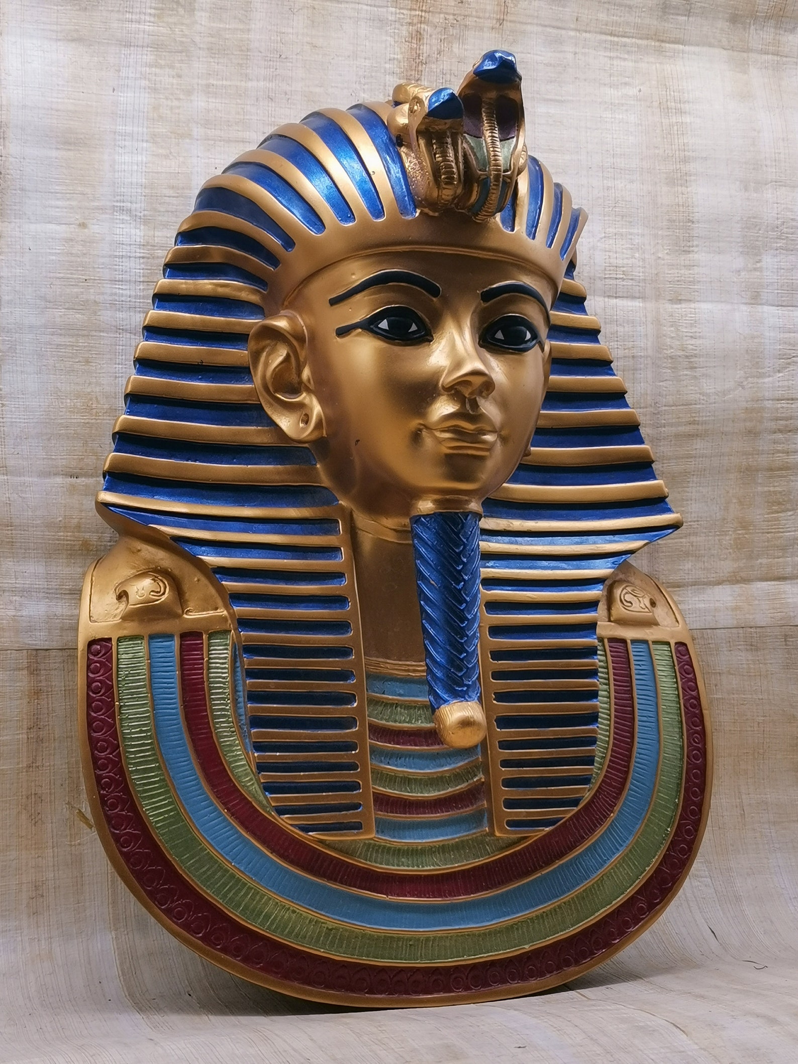 Unique Ancient Egyptian King Tutankhamun Hand Painted Heavy Made in ...