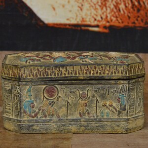 Egyptian Art Box Made of Ancient Natural Stone Made in Egypt - Etsy