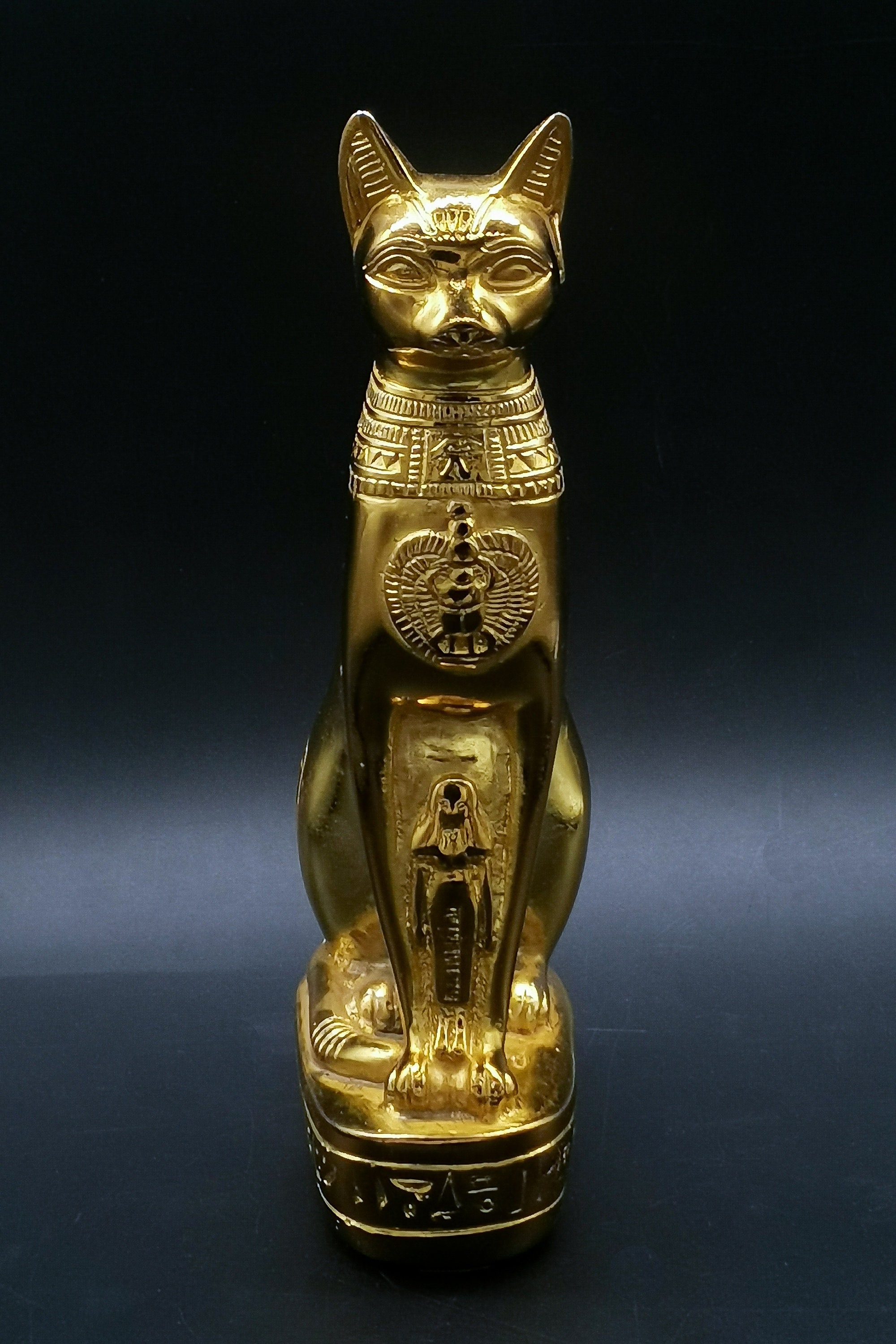 Gold Egyptian Cat Statue