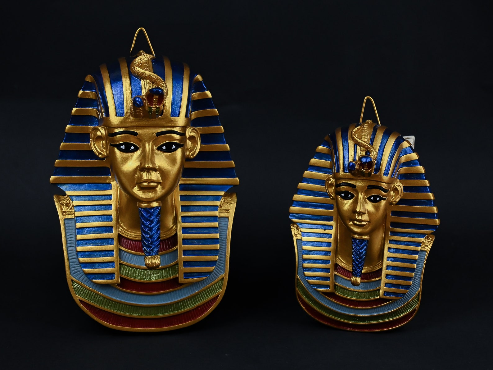 Unique Ancient Egyptian King Tutankhamun Hand Painted Heavy - Etsy