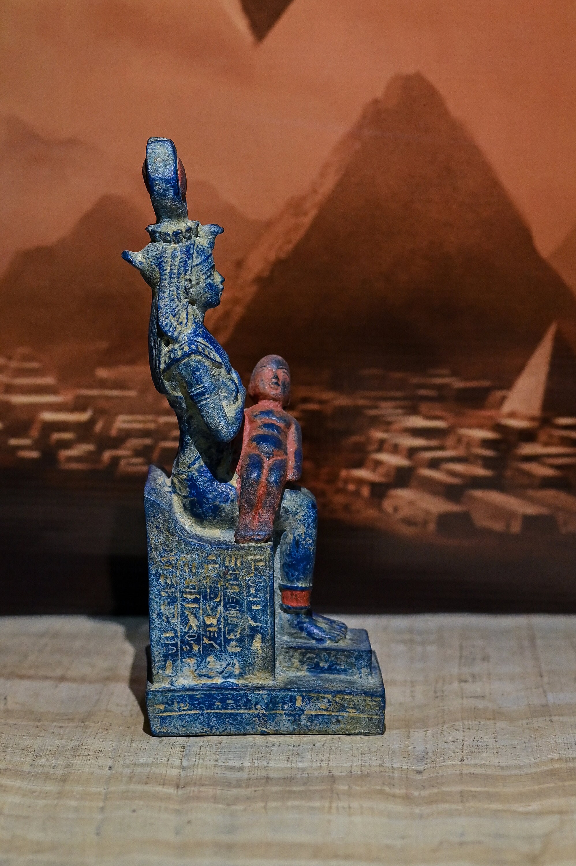 Egyptian Art Statue of Goddess Isis Breastfeeding Baby Horus - Etsy