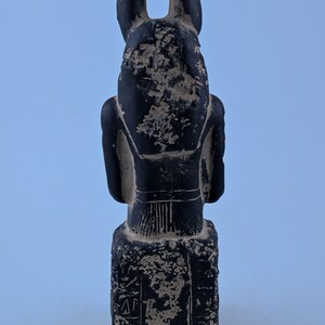 Unique Seated Anubis Holding a Mummy Form With a Hapi son of Horus ...