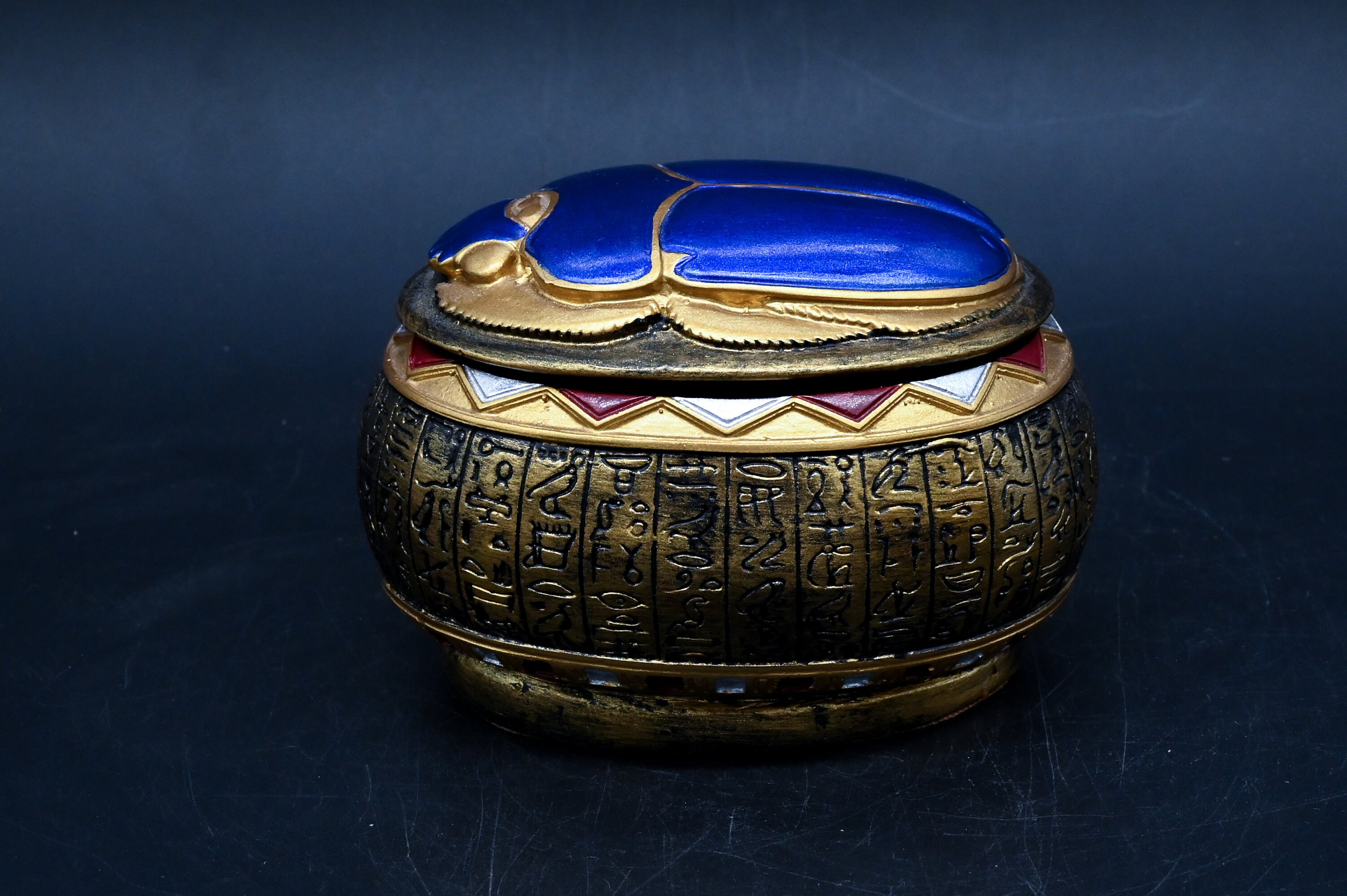 Egyptian Art Box Serket the Scorpion Goddess Sculpture 3 Style Stone ...