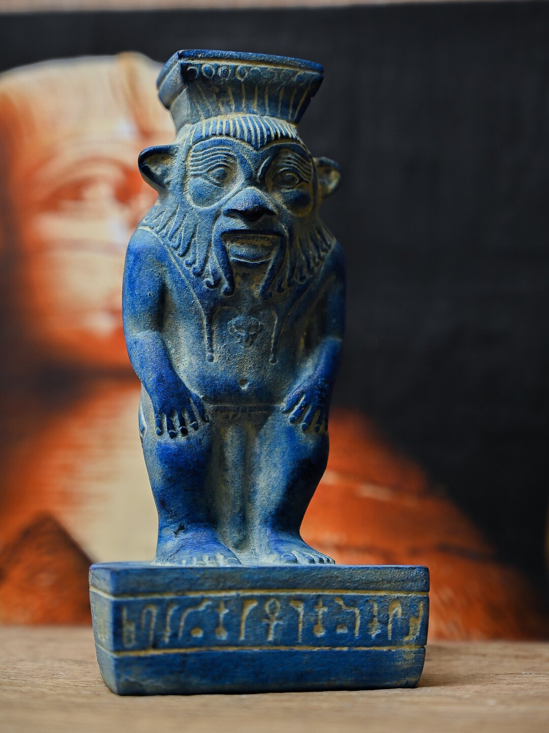 Egyptian God Bes Statue: Protector of Mothers & Children - Etsy