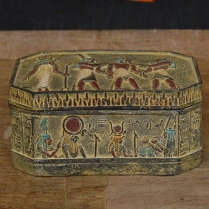 Egyptian Art Box Made of Ancient Natural Stone Made in Egypt - Etsy