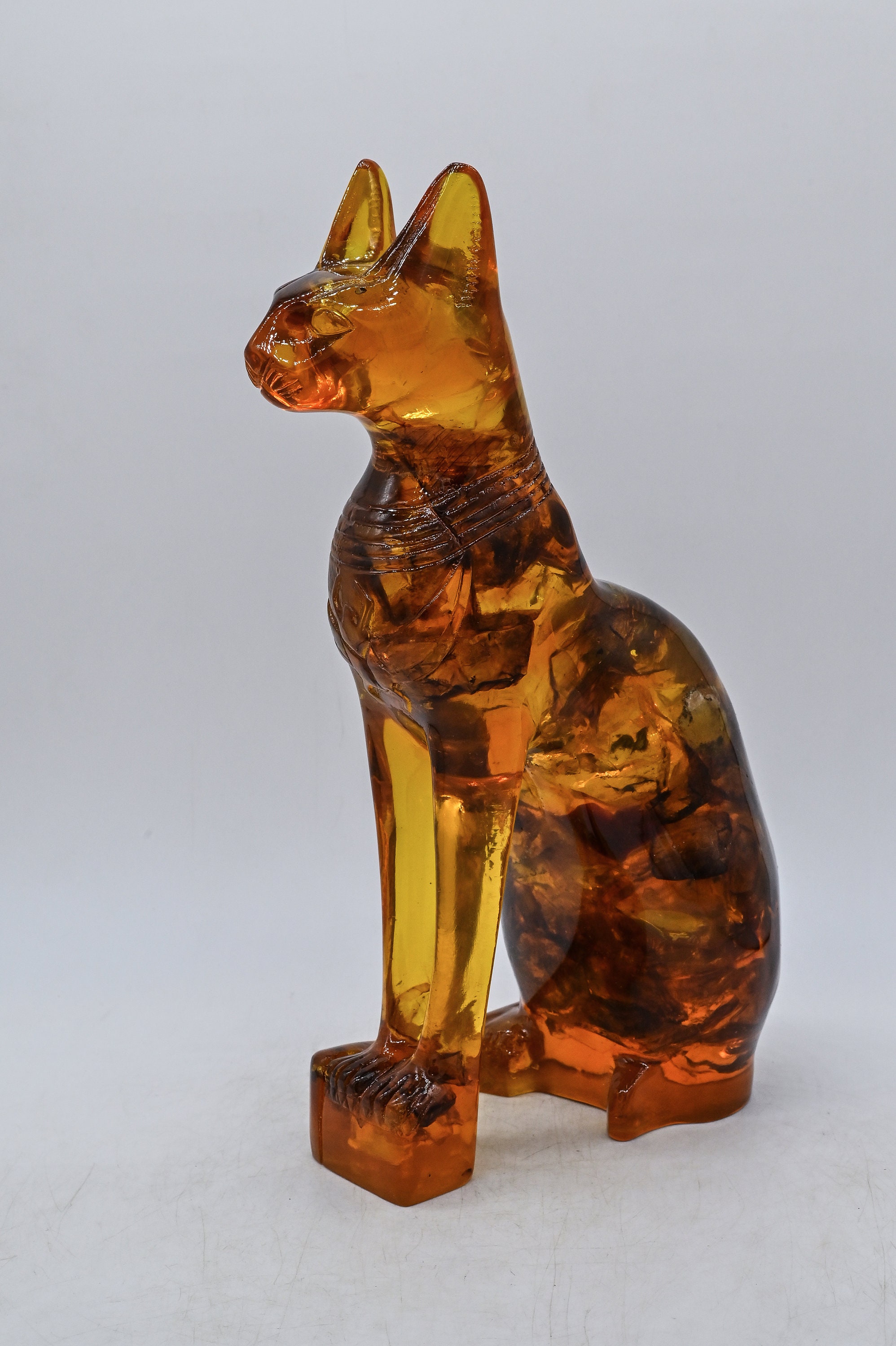 Unique Statue of Egyptian Goddess Bastet Cat Casted Resin Made - Etsy