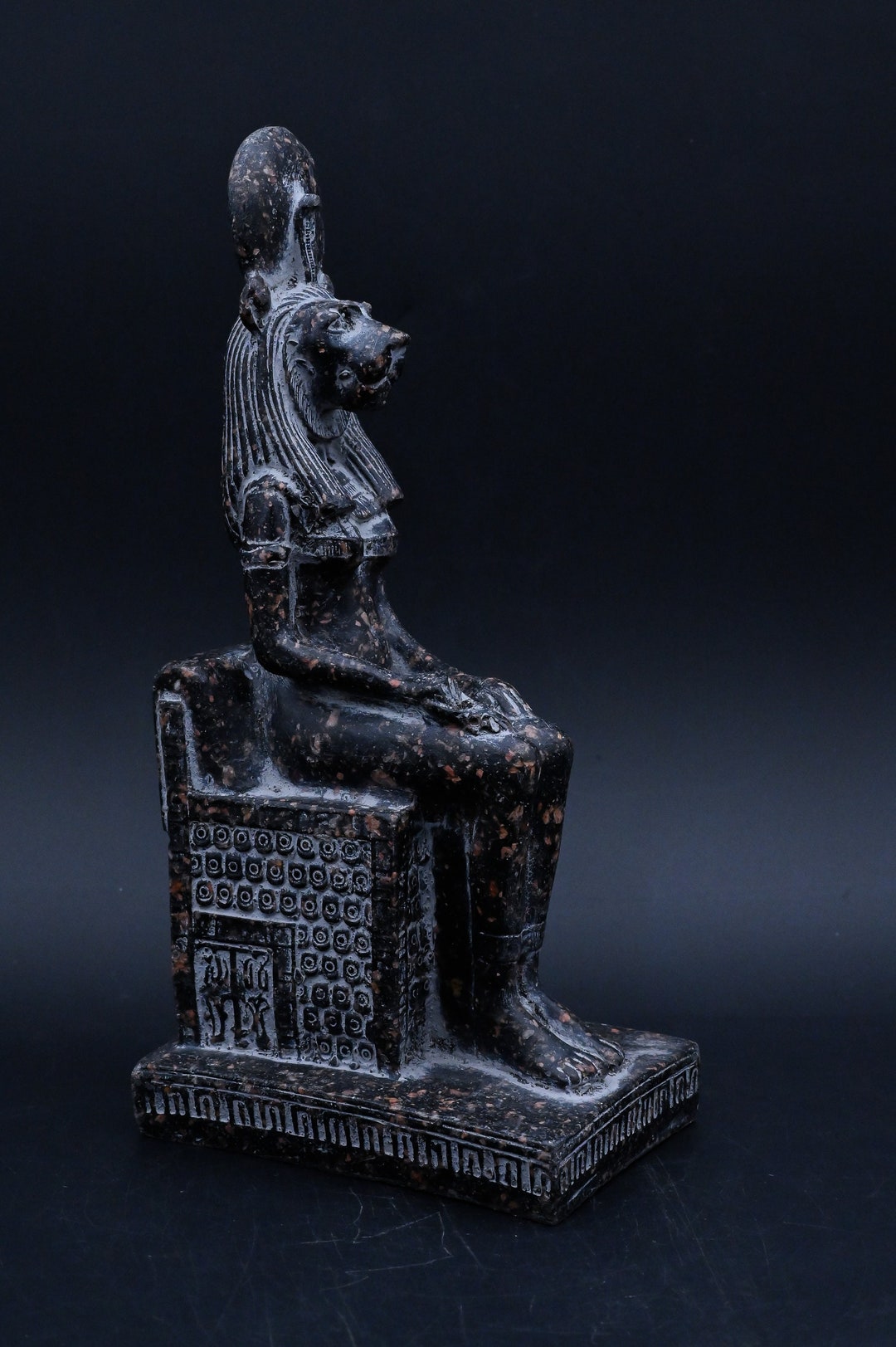 Rare Statue of Egyptian Goddess Sekhmet, Lady of War Granite Stone Made ...
