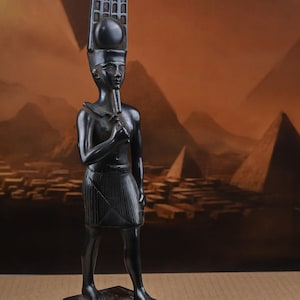 Egyptian Statue of God Amun Ra God of the Sun, Wind and Fertility Made ...
