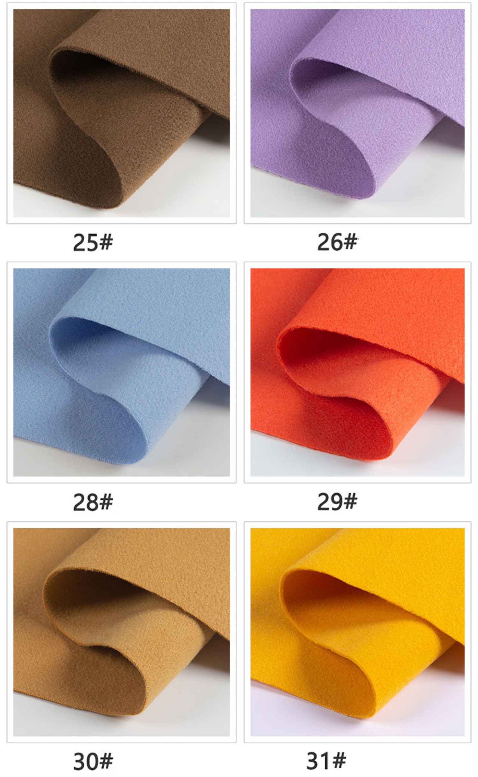 Faux Wool Fabric Woollen Fabric Double-sided Brushed - Etsy