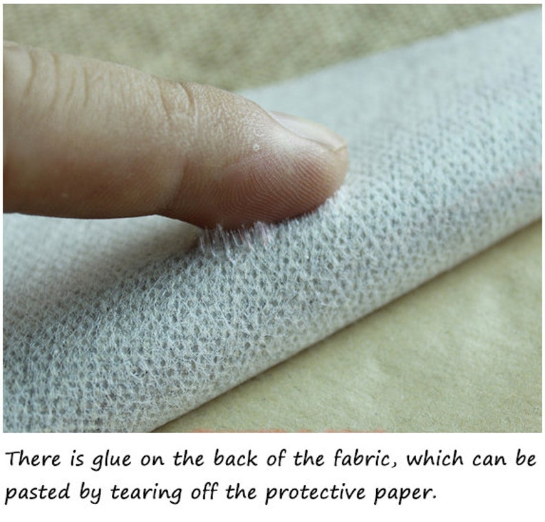 Self-adhesive Linen Fabric Decorative Fabric Handmade Fabric - Etsy