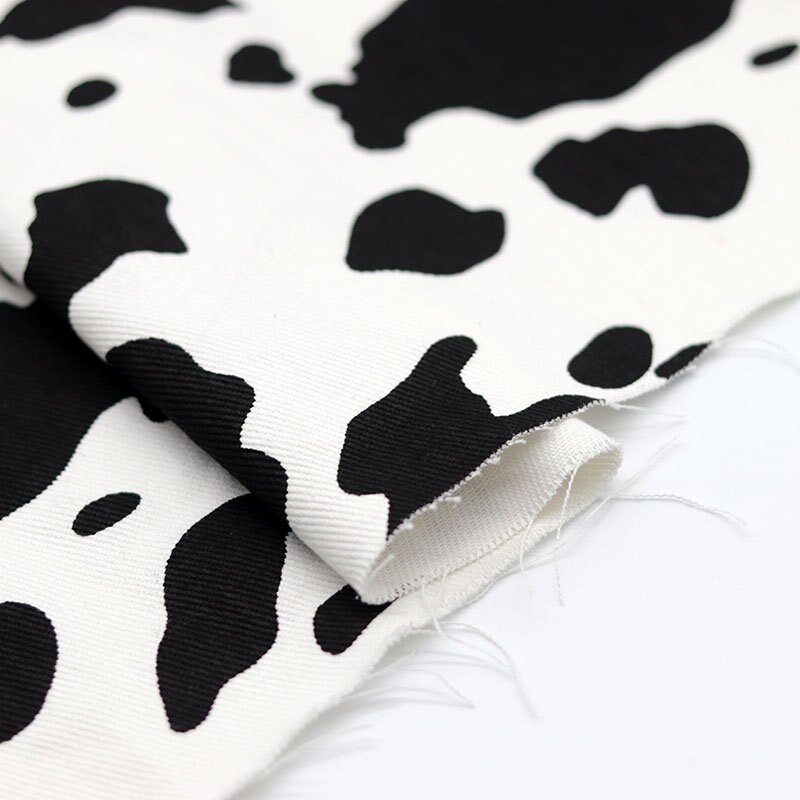 Cow Print Fabric - Etsy