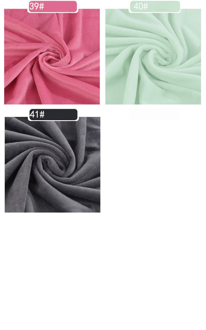 Solid Smooth Minky Fabric Cuddle Fabric Plush Toys Fabric - Etsy