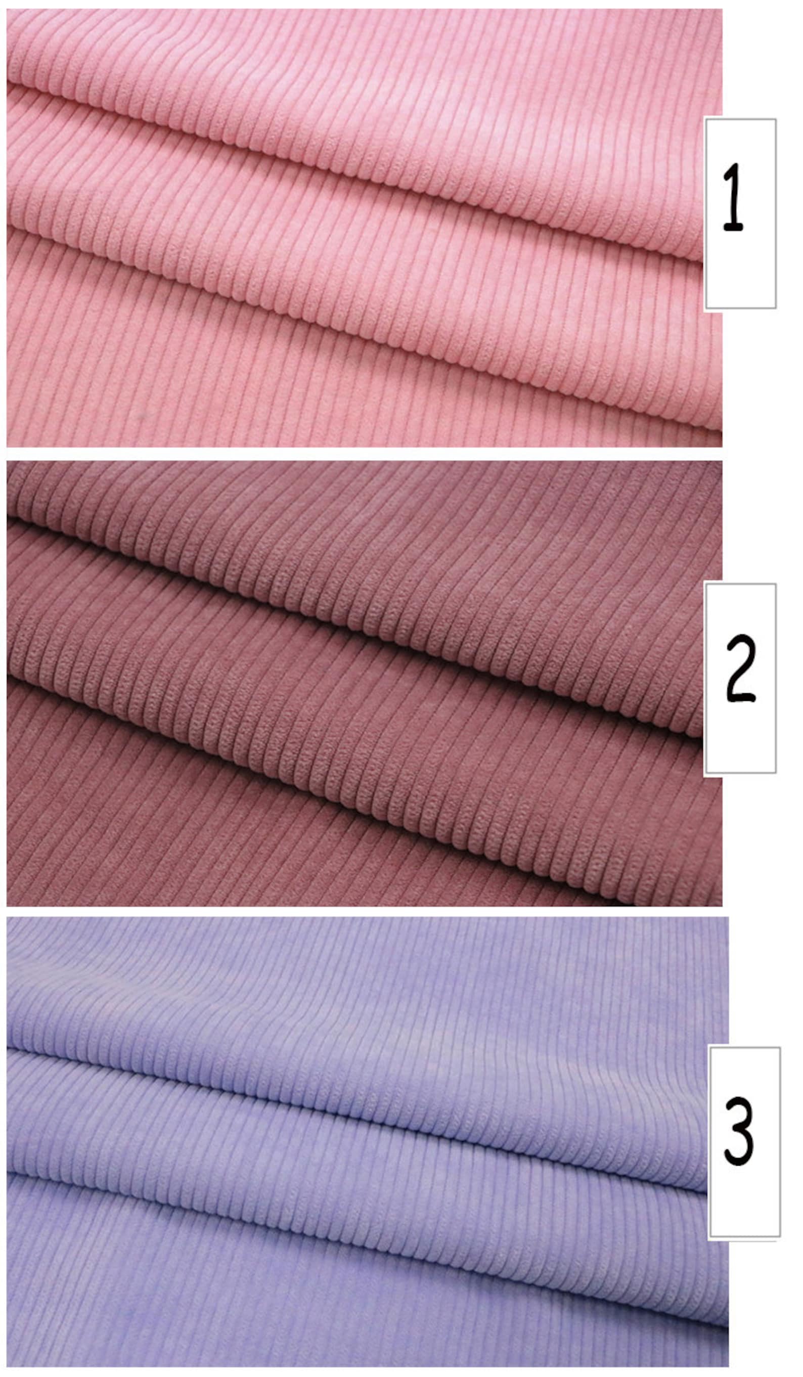 Corduroy Fabric, 8 Wale Corduroy Fabric, Solid Color, Soft Corduroy ...