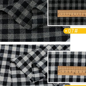 Plaid Woolen Fabric Faux Wool Fabric Coat Fabric - Etsy