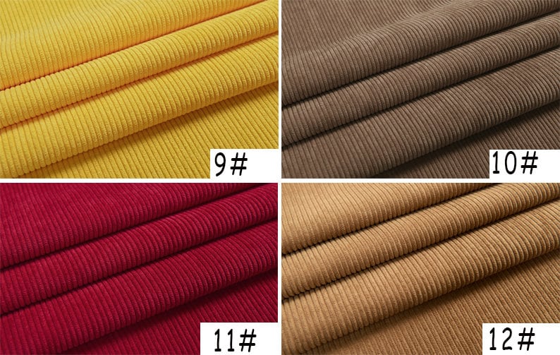 8 Wale Corduroy Fabric, Retro Corduroy Fabric, Thick Corduroy, Soft ...
