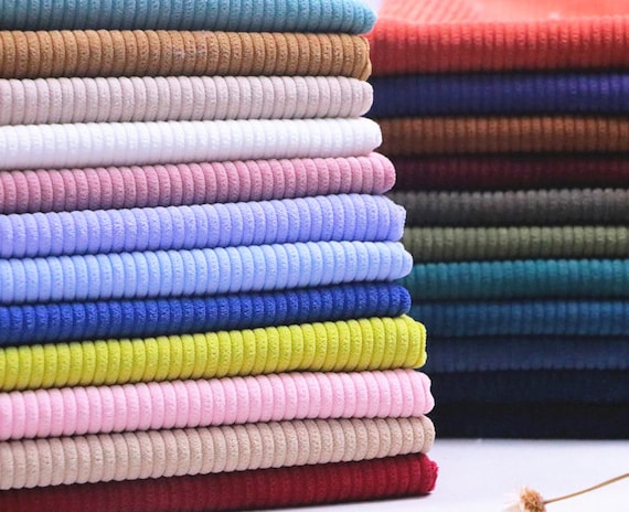 Corduroy Fabric 8 Wale Corduroy Fabric Solid Color Soft | Etsy