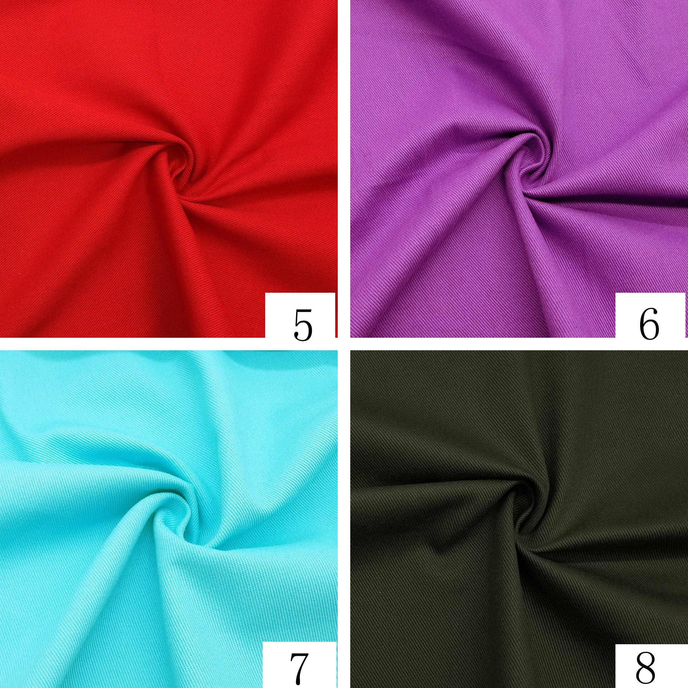 Colored Denim Fabric Cotton Denim Fabric Twill Denim Fabric - Etsy