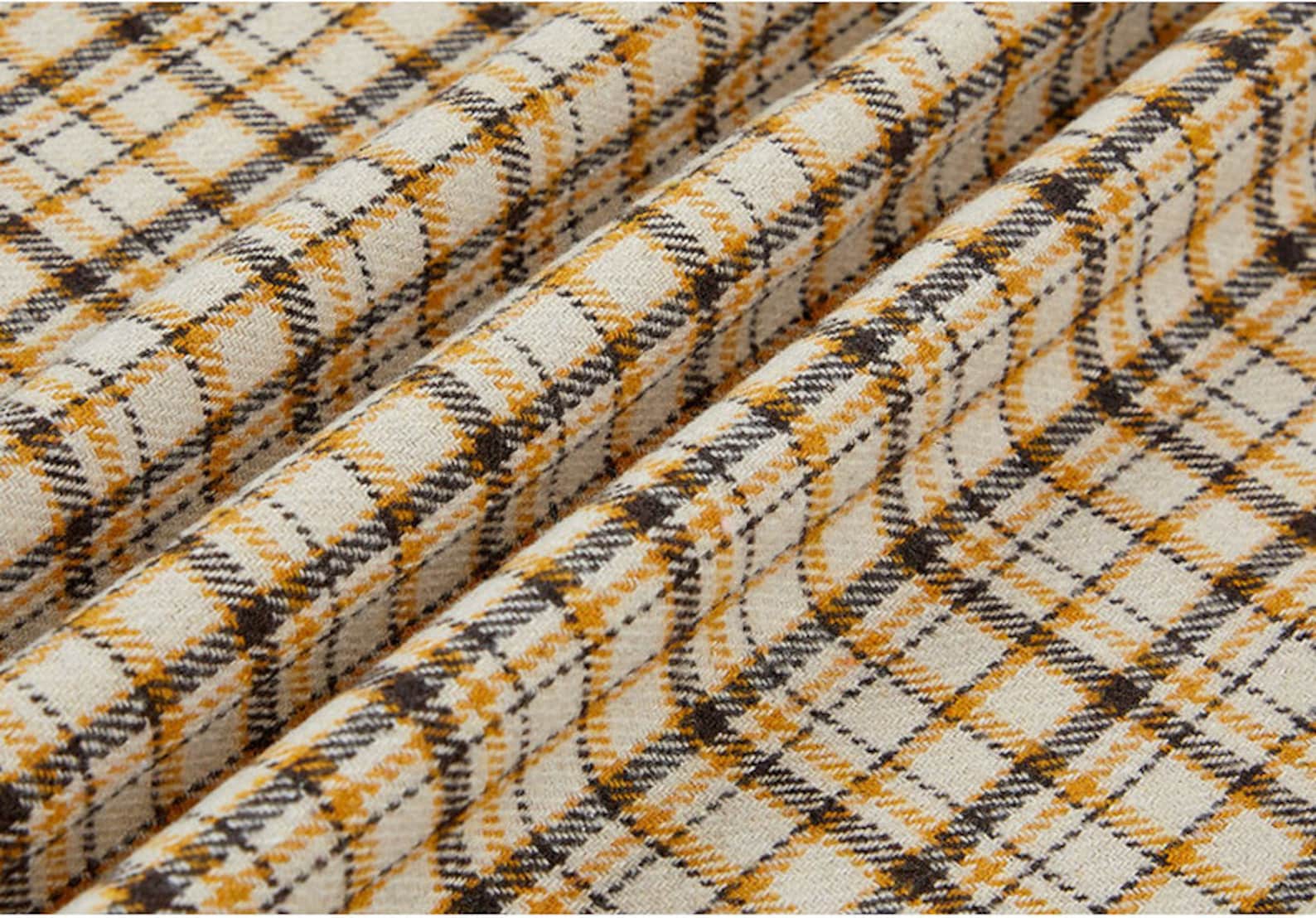Plaid Woolen Fabric, Faux Wool Fabric, Coat Fabric, Flannelette Fabric ...