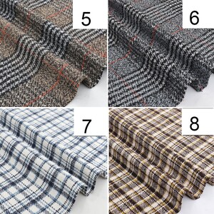 Plaid Woolen Fabric, Faux Wool Fabric, Coat Fabric, Flannelette Fabric ...