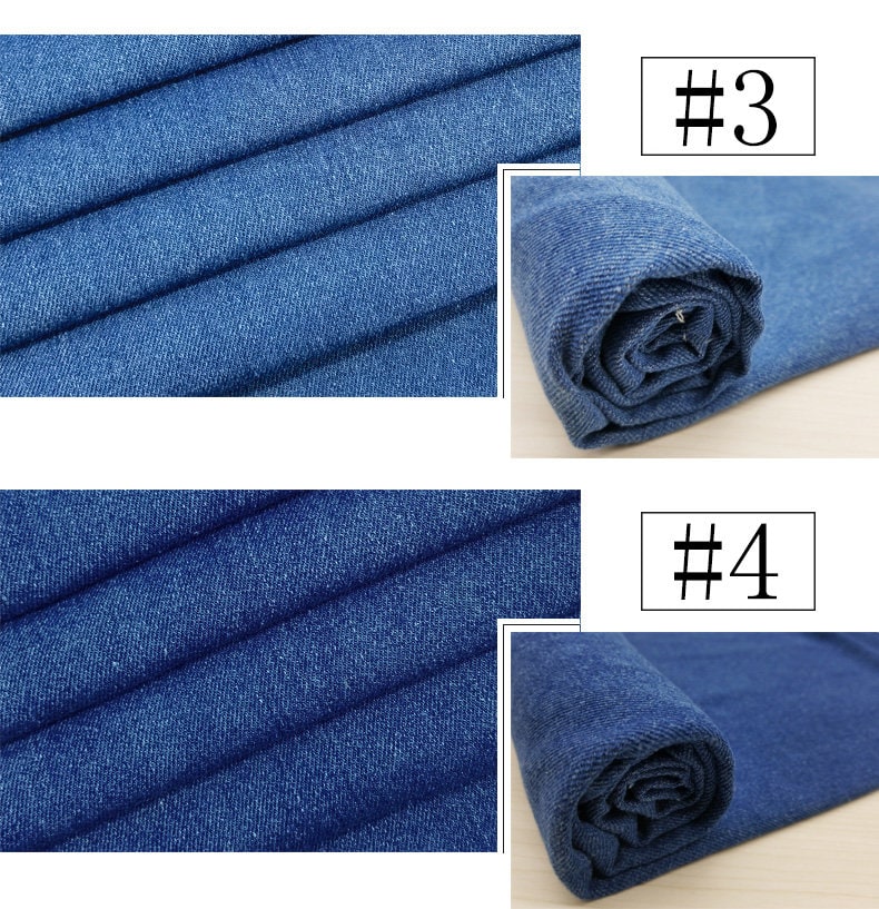 Washed Denim Fabric, Heavy Denim Fabric, Cotton Denim Fabric, by the ...