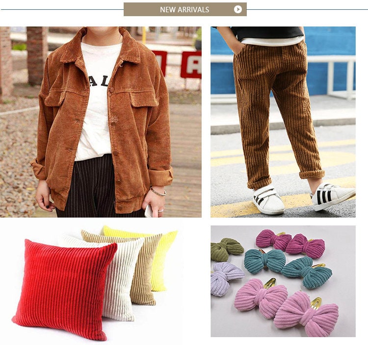Corduroy Fabric, 8 Wale Corduroy Fabric, Solid Color, Soft Corduroy ...