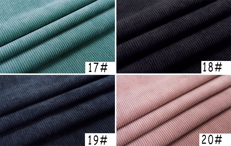 8 Wale Corduroy Fabric, Retro Corduroy Fabric, Thick Corduroy, Soft ...