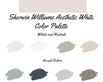 AESTHETIC WHITE Coordinating Colors Modern Interior Home Pre-packed ...