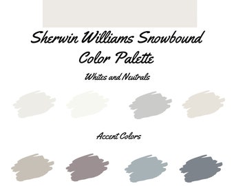Snowbound Sherwin Williams Whole Home Color Palette - Interior Paint ...