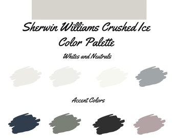 Sherwin Williams Crushed Ice Home Color Palette, Interior Paint Palette ...